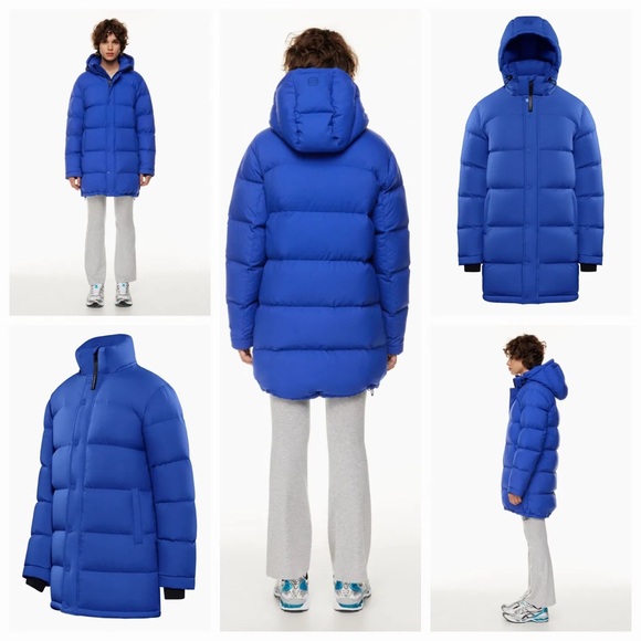 Aritzia | Jackets & Coats | Aritzia Superpuff Mid In Blue | Poshmark